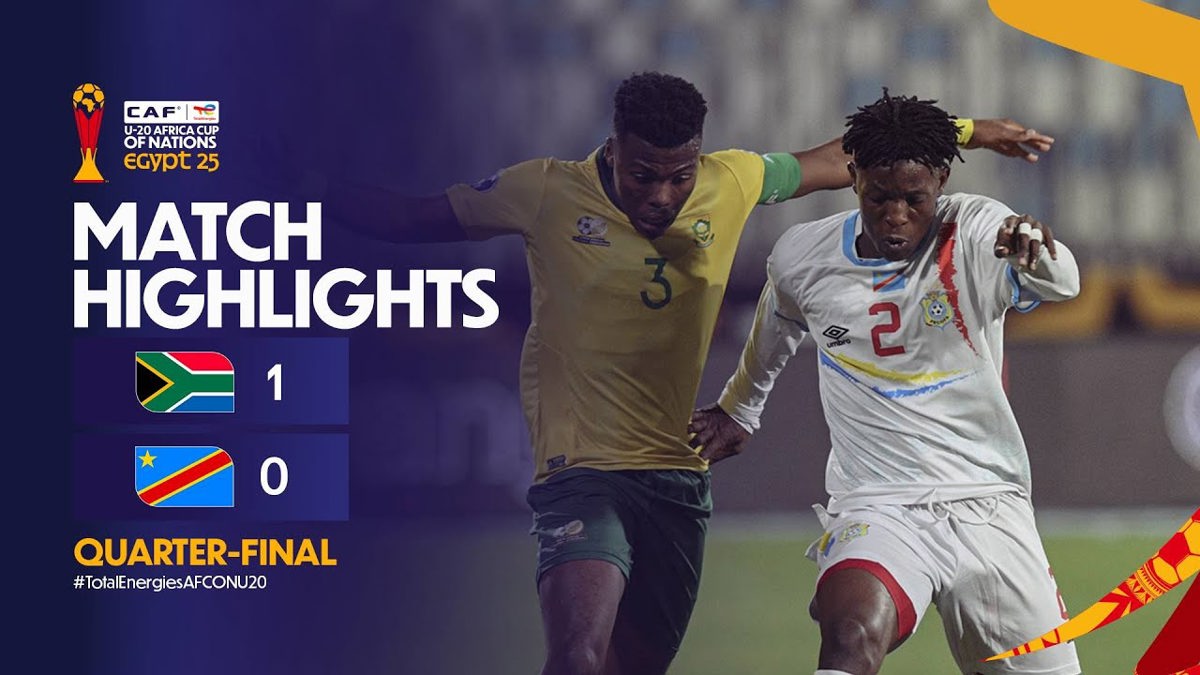 South Africa 1-0 DR Congo l TotalEnergies AFCON U-20 l Quarter-Final