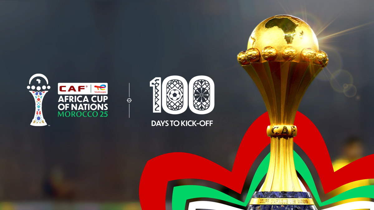 CAF marks 100 days to kick-off of the TotalEnergies CAF Africa Cup of Nations Morocco 2025
