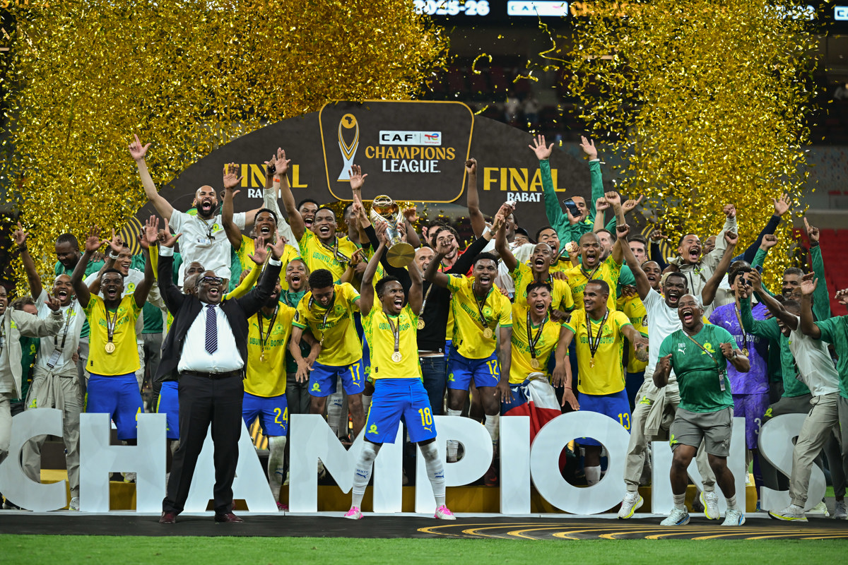 Sundowns hold off FAR Rabat to win second TotalEnergies CAF Champions ...