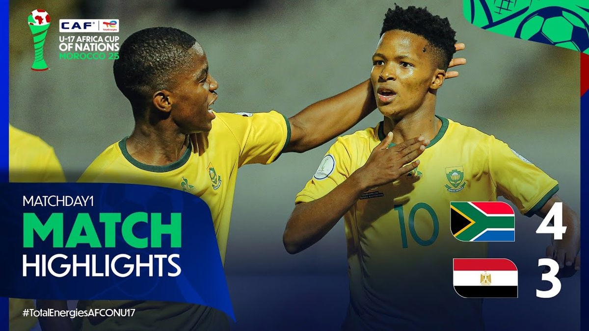 South Africa 4-3 Egypt Match Highlights l TotalEnergies AFCON U-17 l ...