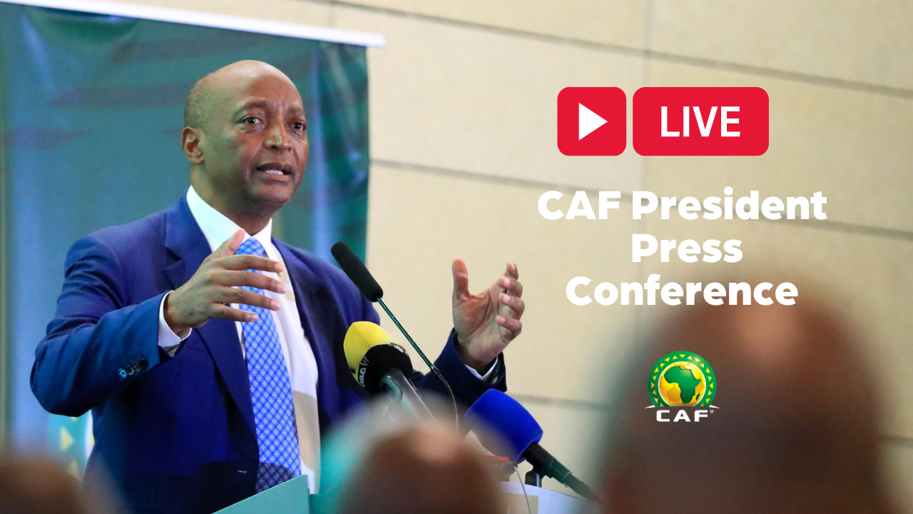 CAF President Dr Patrice Motsepe Press Conference today in Luanda