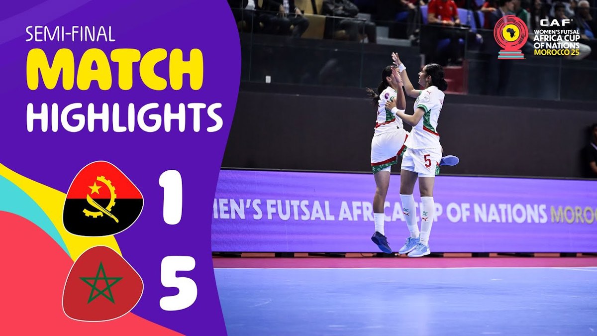 Angola 1-5 Morocco | WAFCON Futsal 2025 | Semi-Final