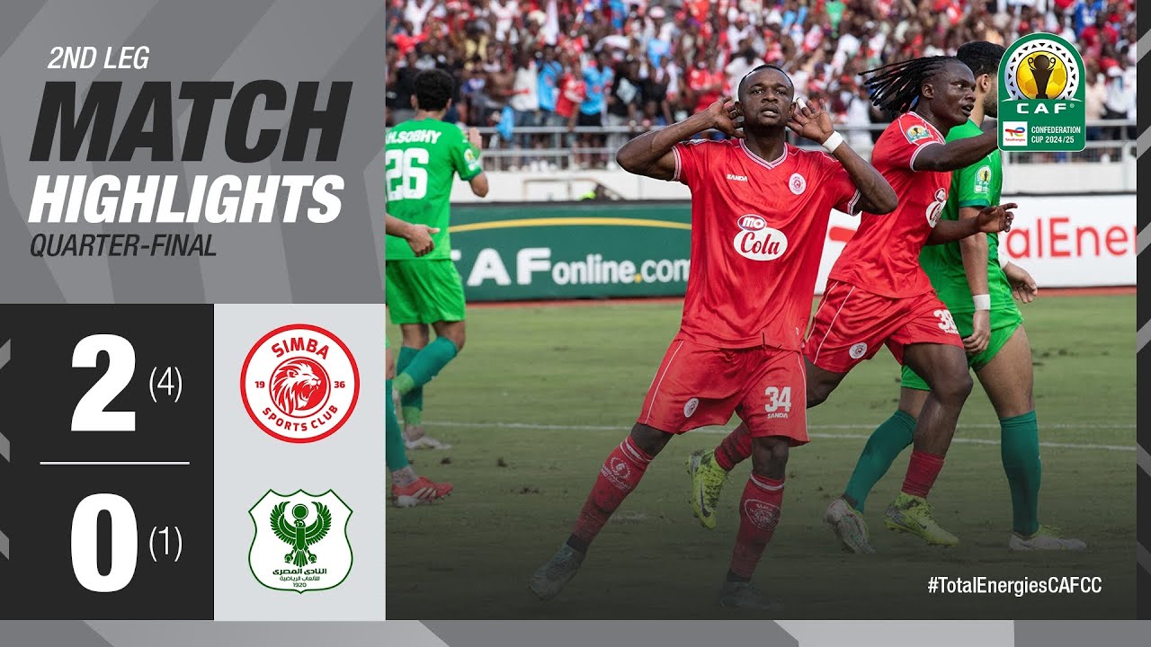 #TotalEnergiesCAFCC | HIGHLIGHTS | Al Masry SC Simba SC | Quarter ...