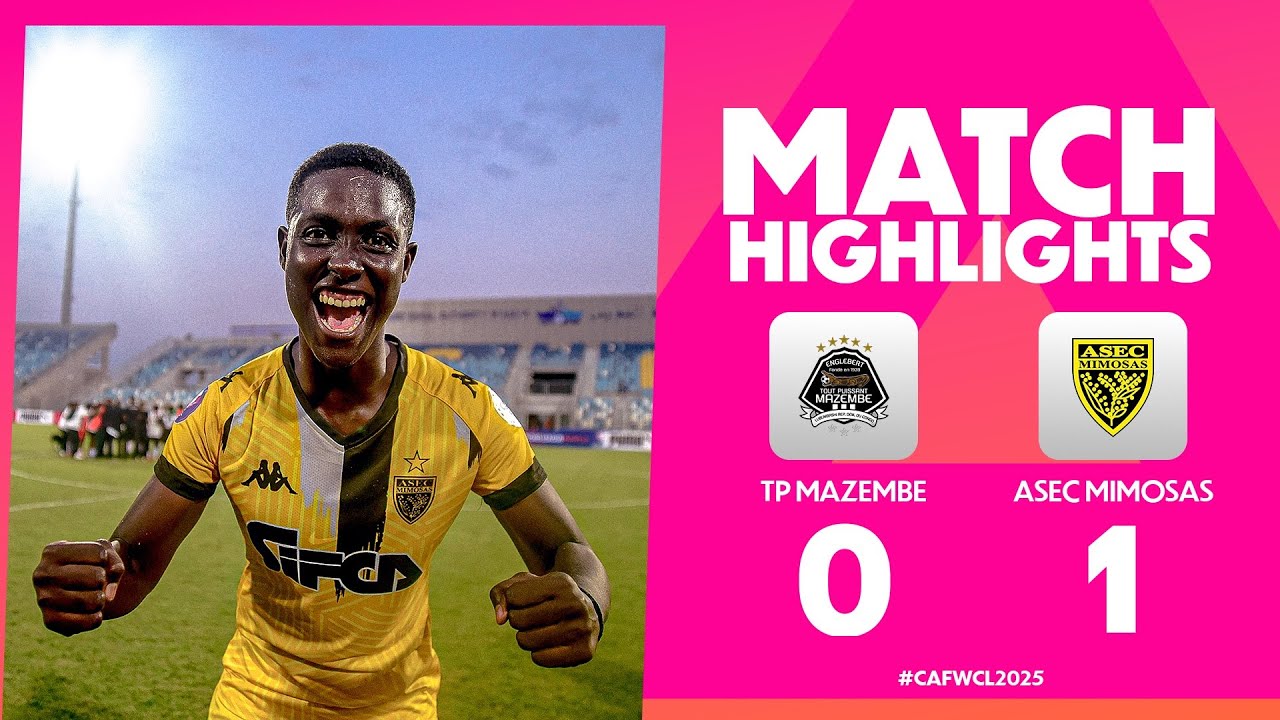 ASEC Mimosas 1–0 FC Masar | #CAFWCL2025 | Semi-final 2