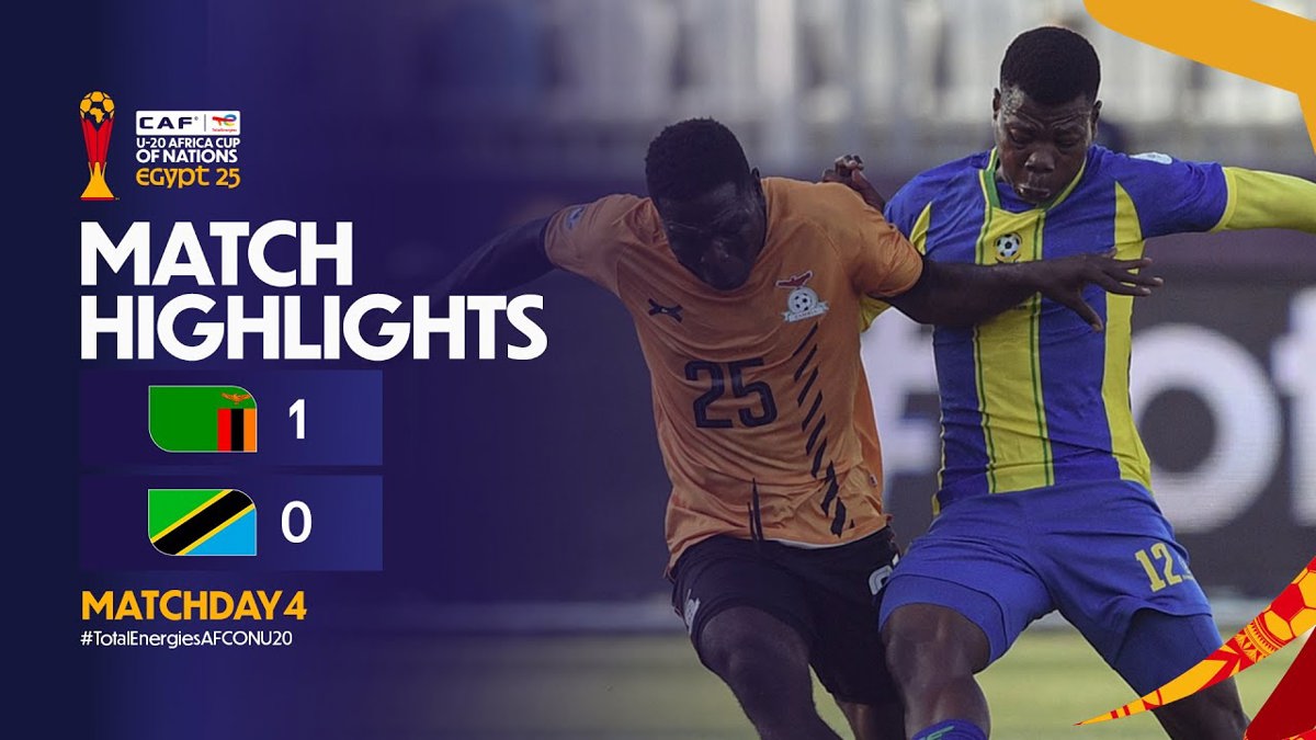 Zambia 1-0 Tanzania Highlights l TotalEnergies AFCON U-20 l Matchday 4