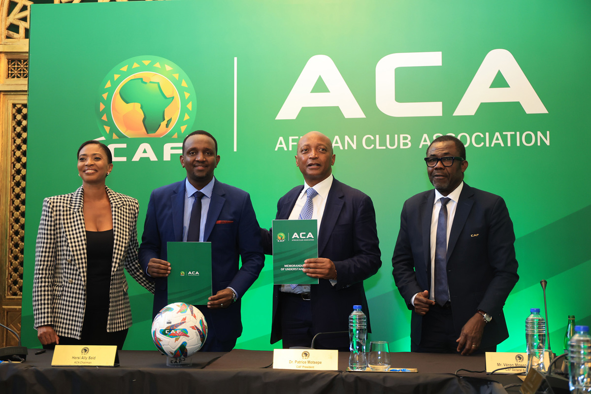 CAF President Dr Motsepe and African Club Association (ACA) Chairman ...