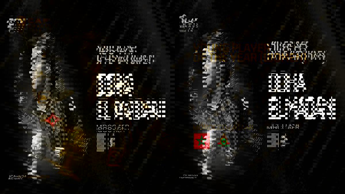 Doha El Madani meilleure jeune joueuse africaine de l’année