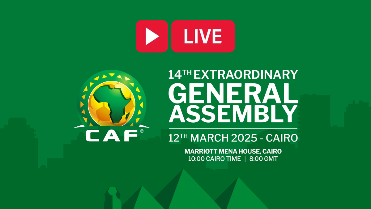 WATCH LIVE: CAF 14th Extraordinary General Assembly in Cairo on Wednesday