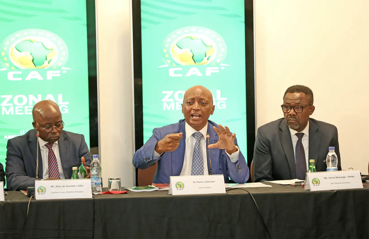 CAF President Dr Motsepe on a two-day visit to Angola on Friday and ...