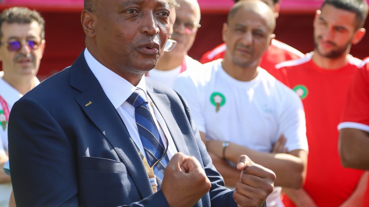 CAF President Dr Motsepe congratulates Morocco for winning Bronze in ...