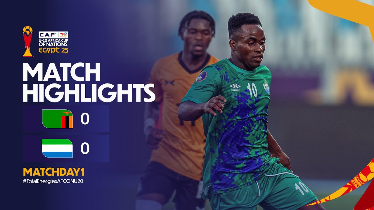 Tanzania 0-1 Sierra Leone Match Highlights l TotalEnergies AFCON U-20 l Matchday 3 Highlights
