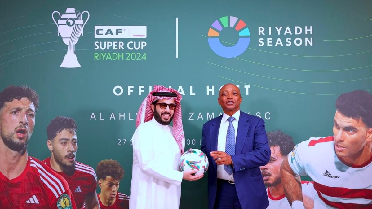 CAF President Dr Patrice Motsepe and HE Turki Alalshikh met in London ...