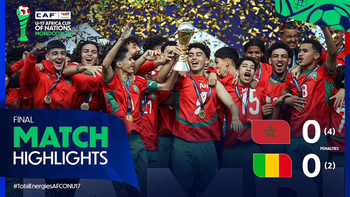 Morocco (4) 0-0 (2) Mali Match Highlights l TotalEnergies AFCON U-17 l Final
