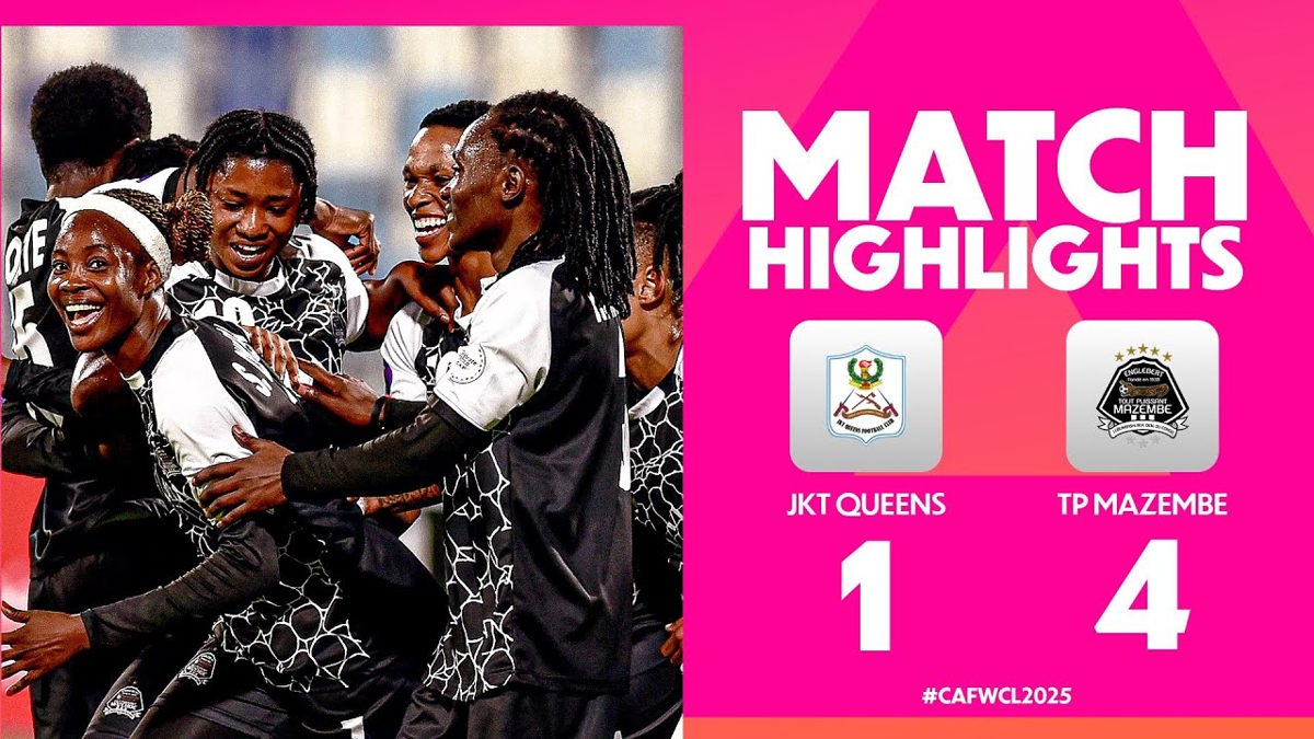 JKT Queens 1–4 TP Mazembe | #CAFWCL2025 | Group Stages | MD3