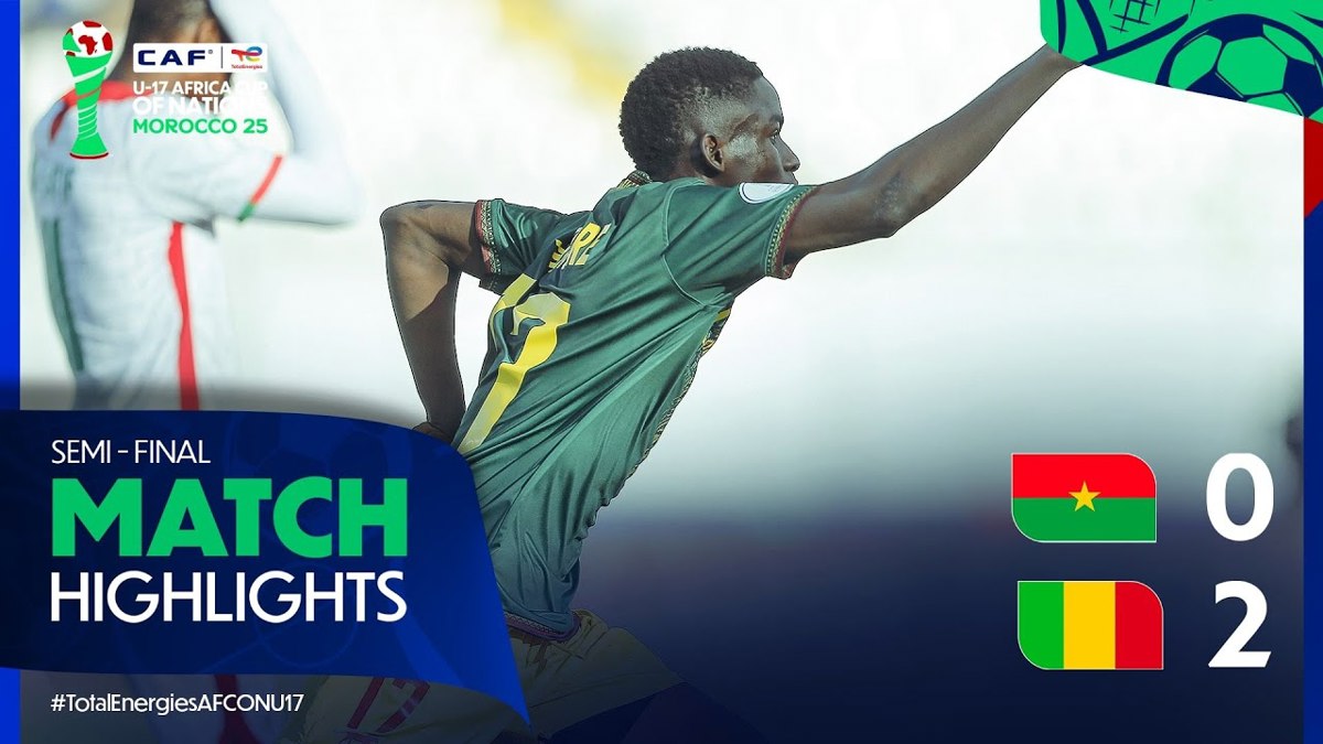 Burkina Faso 0-2 Mali Match Highlights l TotalEnergies AFCON U-17 l ...