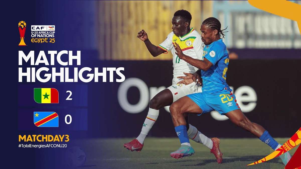 Senegal 2-0 DR Congo Highlights l TotalEnergies AFCON U-20 l Matchday 3