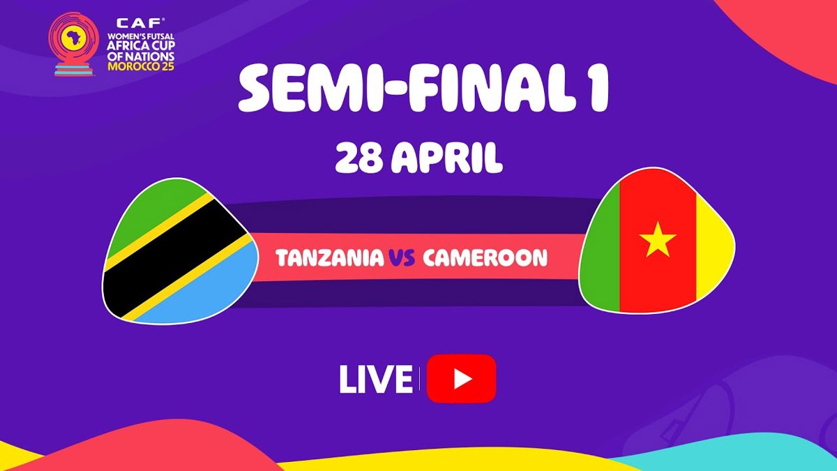 Tanzania vs Cameroon - Futsal WAFCON 2025 | Semi-final 1