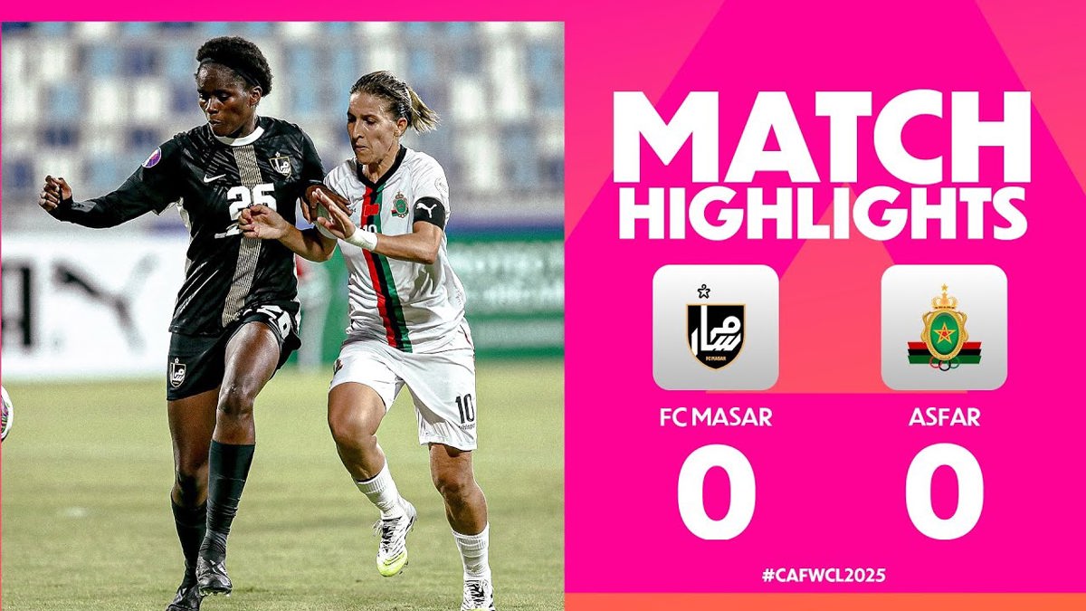 FC Masar 0-0 ASFAR | #CAFWCL2025 | Group Stages | MD1