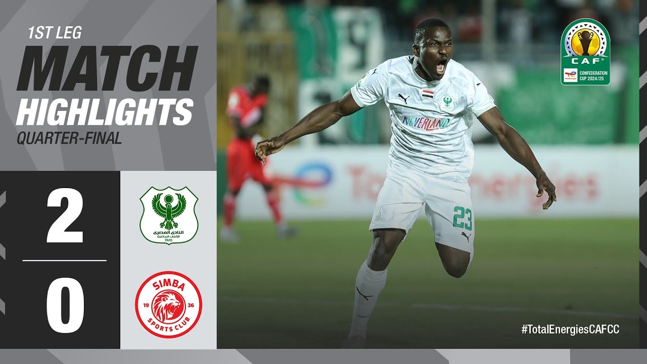 #TotalEnergiesCAFCC | HIGHLIGHTS | Simba SC Al Masry SC | Quarter ...