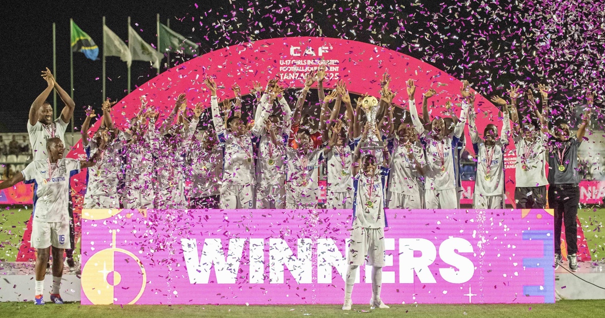 JKT Queens crowned champions of CAF U-17 GIFT tournament in Dar es ...