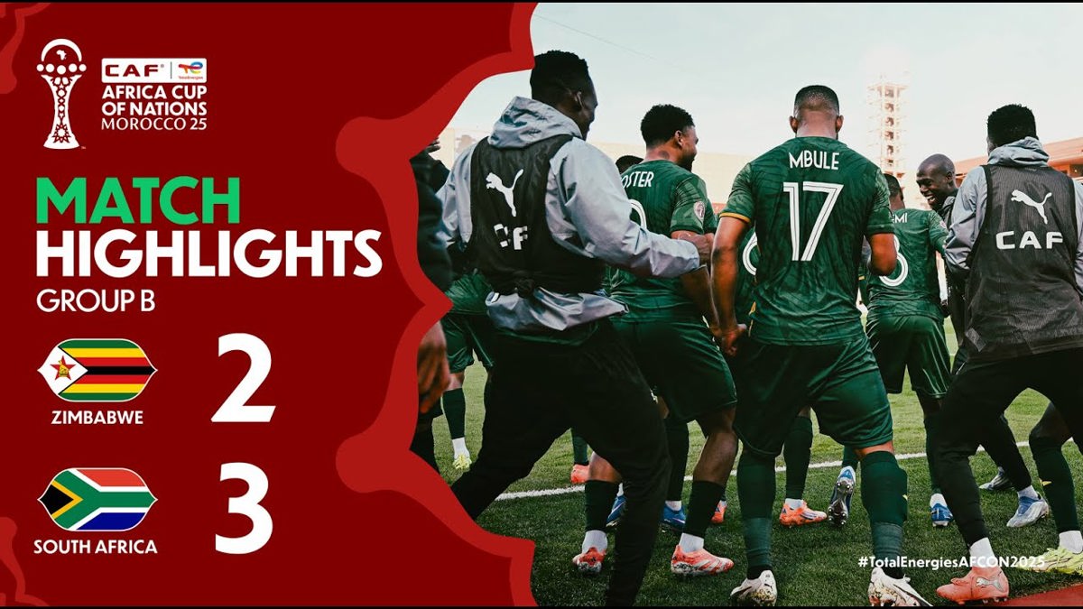 HIGHLIGHTS | Zimbabwe South Africa | #TotalEnergiesAFCON2025 - Group B