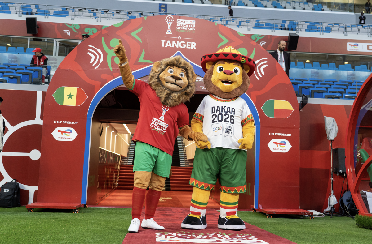 TotalEnergies CAF AFCON Morocco 2025 mascot, Assad meets Youth Olympic ...