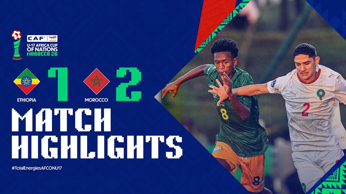 Ethiopia 1-2 Morocco Match Highlights l TotalEnergies AFCON U-17 l ...