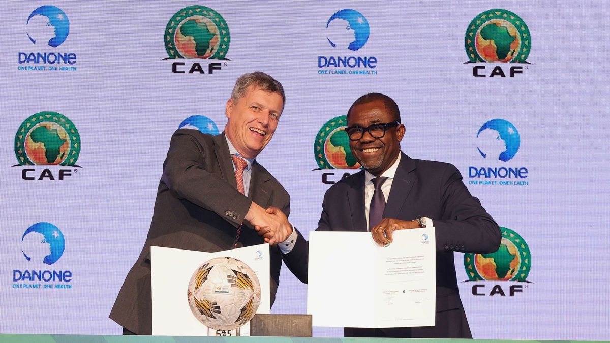 CAF and Danone announce Partnership making Danone the Official Partner for the TotalEnergies CAF ...