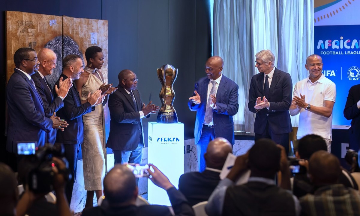 CAF President Dr Motsepe launches the African Football League Trophy